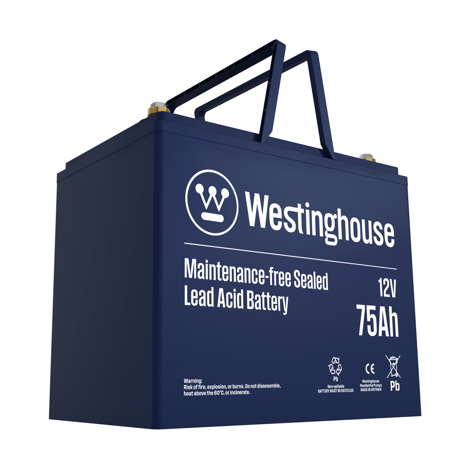 12v 75 Amp Hour Battery Westinghouse