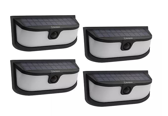 1200 Lumen Solar Security Light Set, 4 Pack | Westinghouse