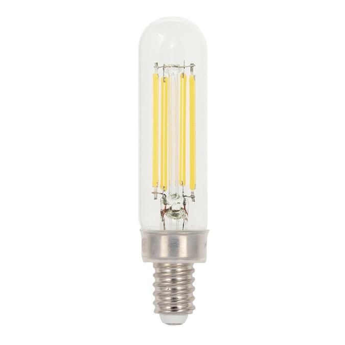 5W T6 Filament LED Dimmable Clear 2700K E12 (Candelabra) Base ...