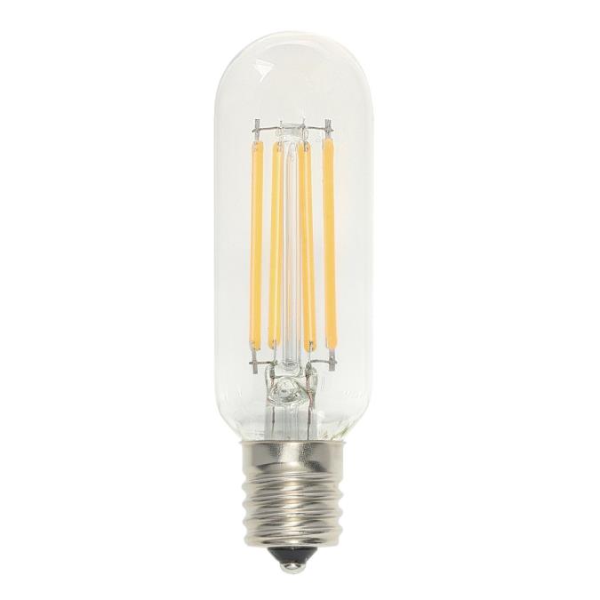 5W T8 Filament LED Dimmable Clear 2700K E17 (Intermediate) Base ...