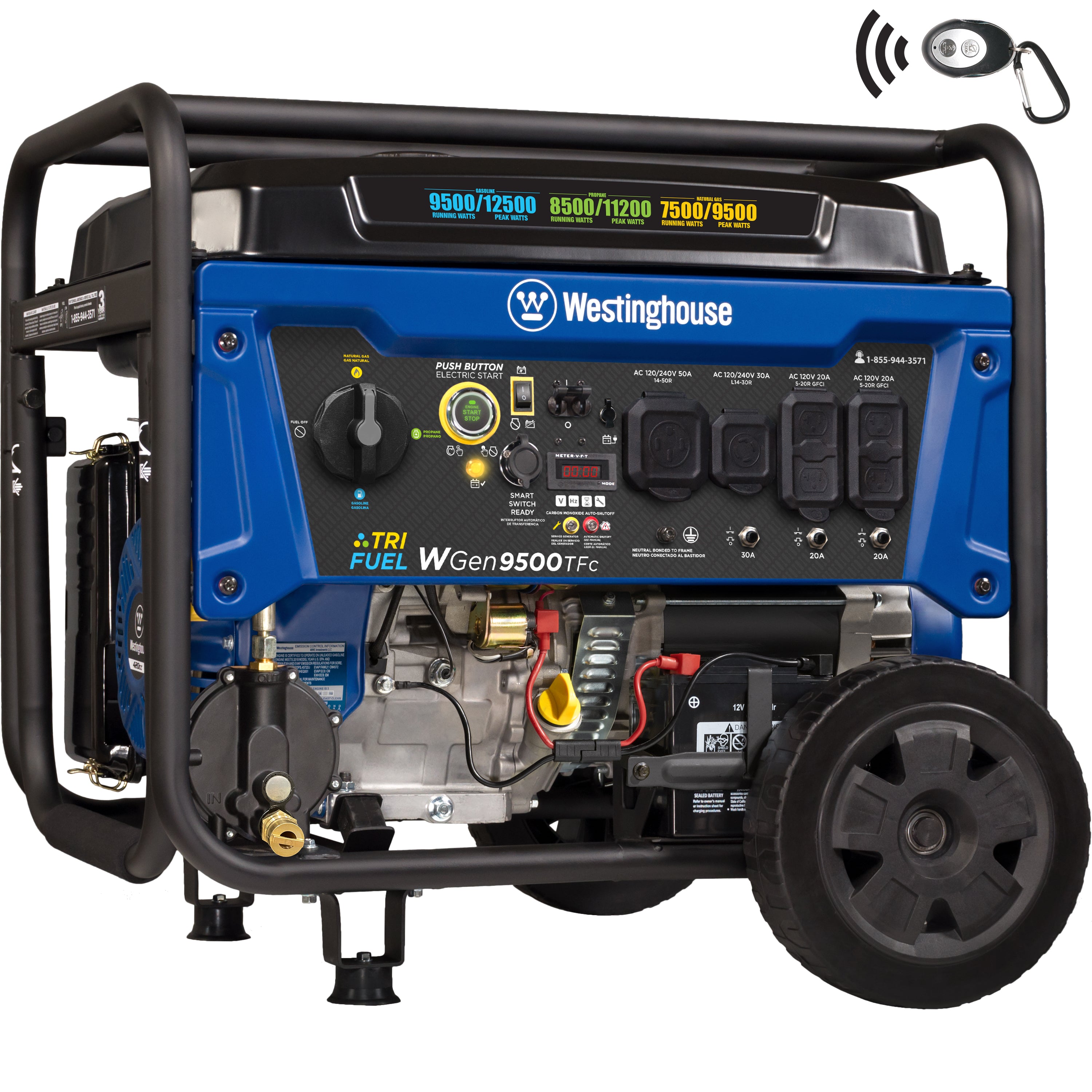 WGen9500TFc - Tri-Fuel with CO Sensor | Westinghouse
