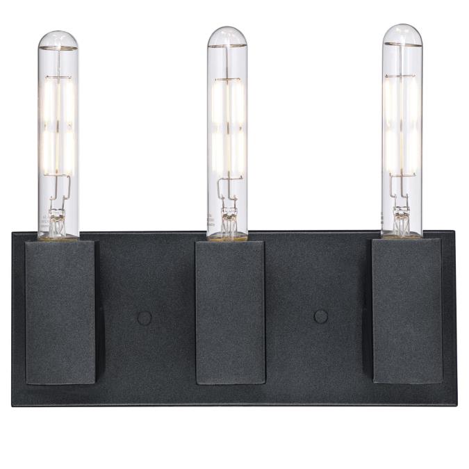 Skybridge Three-Light Dimmable LED Indoor Wall Fixture, Iron Finish ...